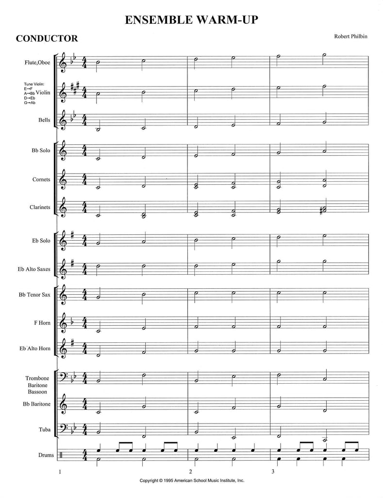 Ensemble Warm Up - Full Band – American School Music Institute