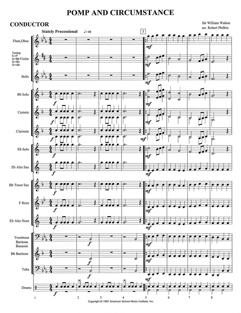 Pomp And Circumstance - Full Band – American School Music Institute