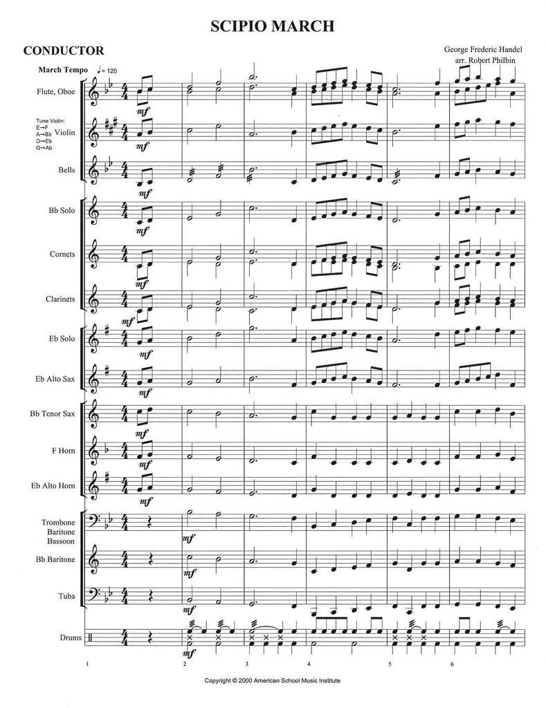 Scipio March - Full Band – American School Music Institute